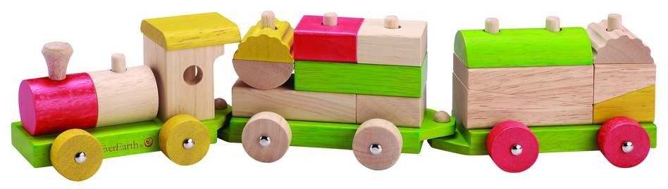 Everearth Train en bois